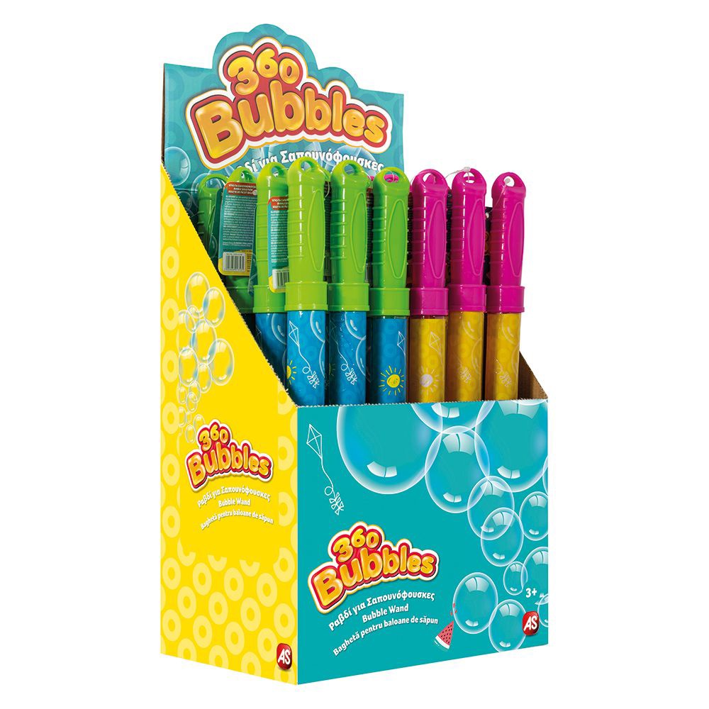 AS ΡΑΒΔΙ ΓΙΑ ΣΑΠΟΥΝΟΦΟΥΣΚΕΣ 360 BUBBLES ΓΙΑ 3+ ΧΡΟΝΩΝ