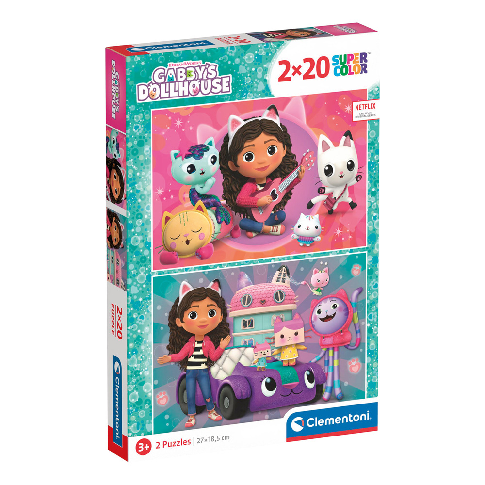 CLEMENTONI ΠΑΙΔΙΚΟ ΠΑΖΛ SUPER COLOR DREAMWORKS GABBYS DOLLHOUSE 2X20 ΤΜΧ