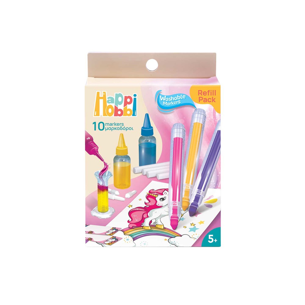 HAPPIHOBBI REFILL PACK ΓΙΑ ΕΡΓΑΣΤΗΡΙΟ ΜΑΡΚΑΔΟΡΩΝ ΓΙΑ 5+ ΧΡΟΝΩΝ