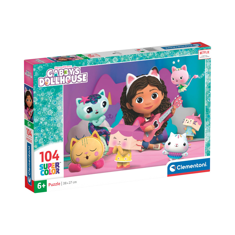 CLEMENTONI ΠΑΙΔΙΚΟ ΠΑΖΛ SUPER COLOR DREAMWORKS GABBYS DOLLHOUSE 104 ΤΜΧ
