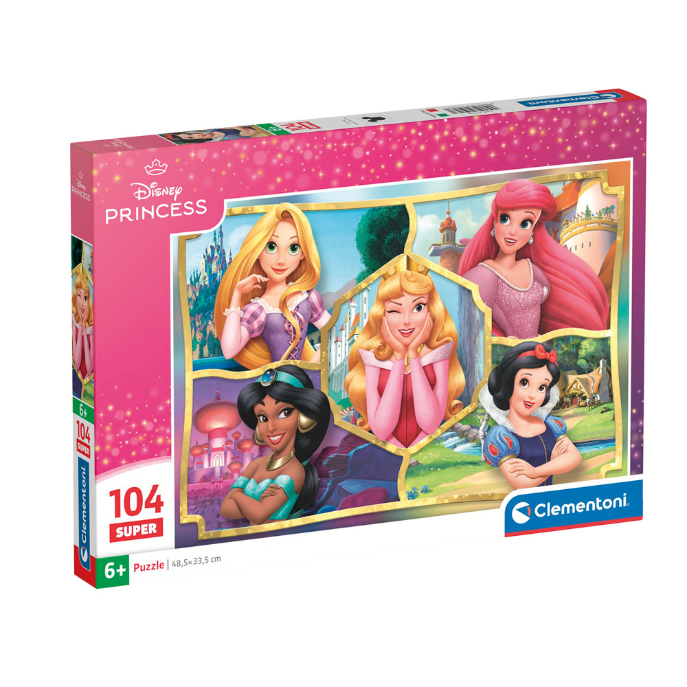 CLEMENTONI ΠΑΙΔΙΚΟ ΠΑΖΛ SUPER COLOR DISNEY PRINCESSES 104 ΤΜΧ