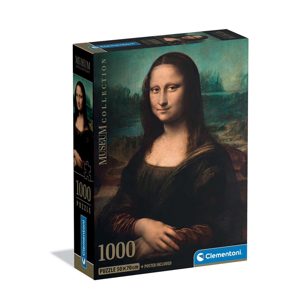 CLEMENTONI ΠΑΖΛ MUSEUM COLLECTION LEONARDO DA VINCI: ΜΟΝΑ ΛΙΖΑ 1000 ΤΜΧ ...