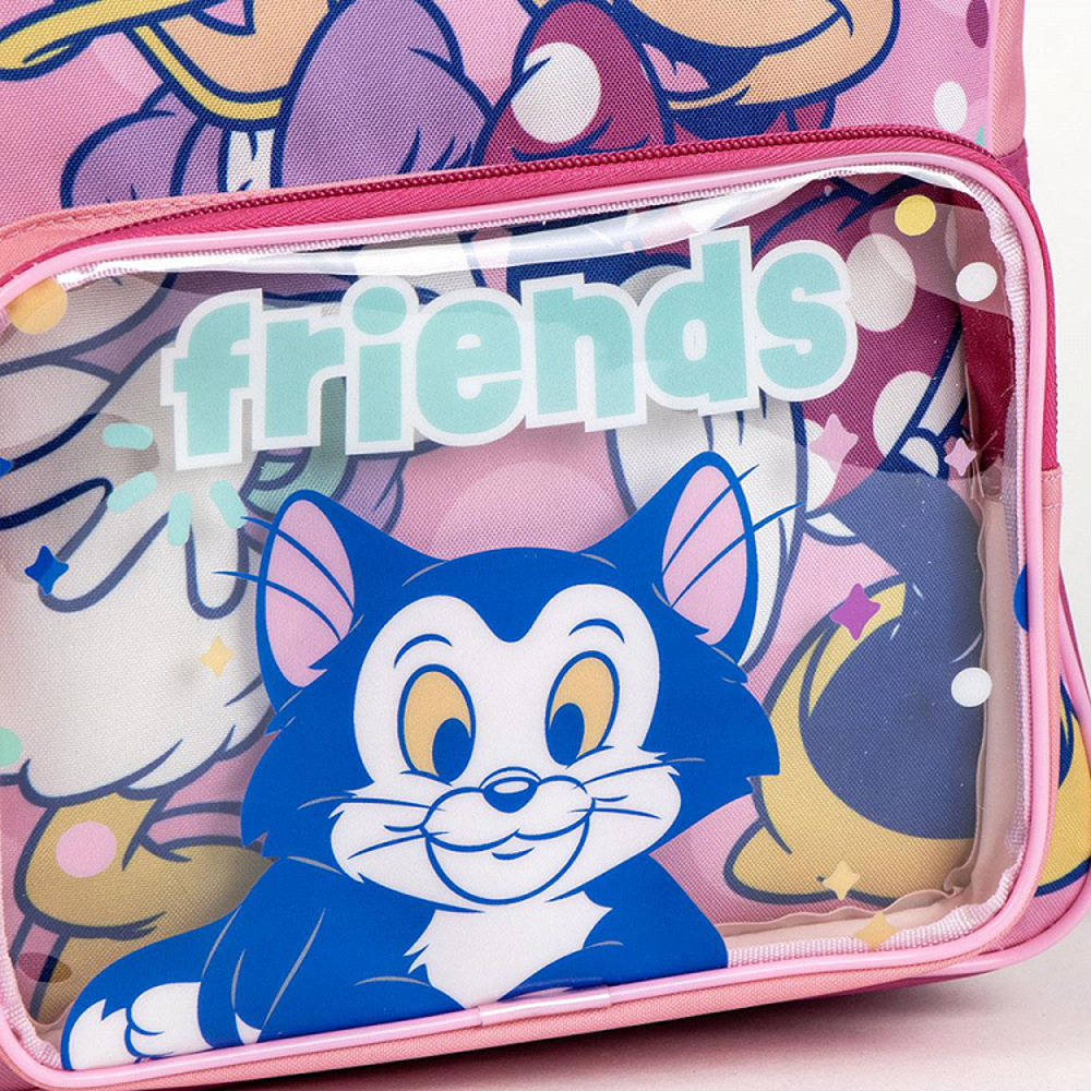 ΠΑΙΔΙΚΗ ΤΣΑΝΤΑ ΠΛΑΤΗΣ 30ΕΚ ΜΕ ΔΙΑΦΑΝΗ ΤΣΕΠΗ DISNEY MINNIE MOUSE AND FRIENDS