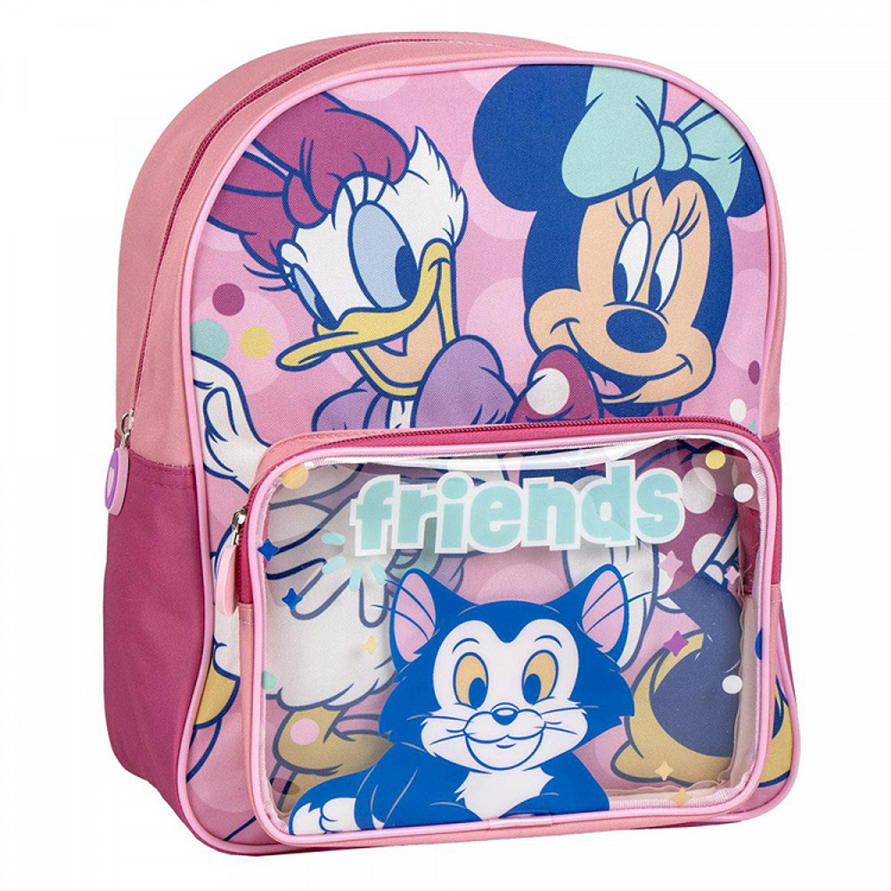 ΠΑΙΔΙΚΗ ΤΣΑΝΤΑ ΠΛΑΤΗΣ 30ΕΚ ΜΕ ΔΙΑΦΑΝΗ ΤΣΕΠΗ DISNEY MINNIE MOUSE AND FRIENDS