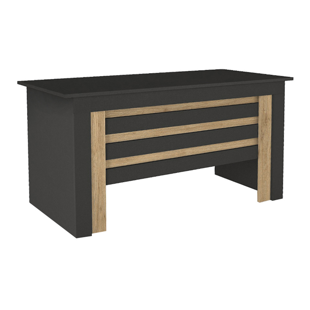 ΓΡΑΦΕΙΟ ΕΡΓΑΣΙΑΣ EPITO MEGAPAP ΧΡΩΜΑ ΑΝΘΡΑΚΙ - SEPET OAK 140X59,6X76,8ΕΚ.