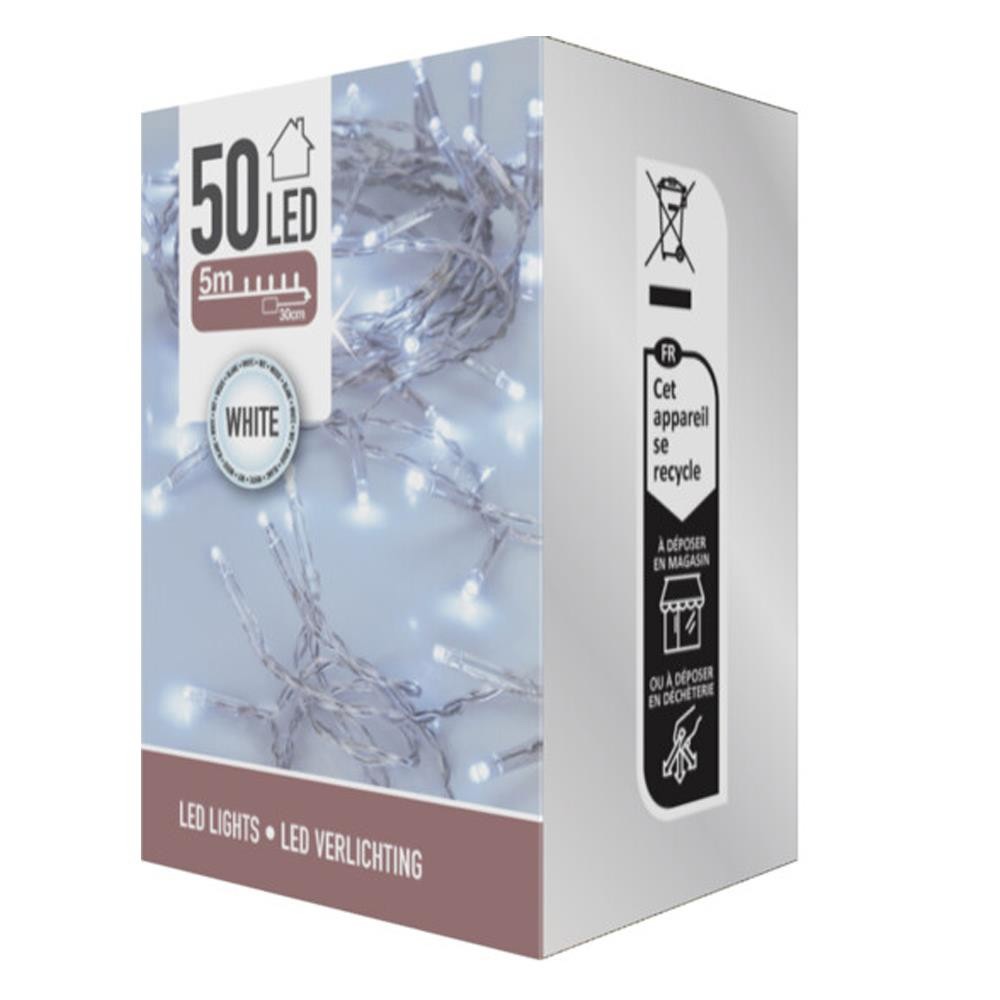 50 ΛΑΜΠΑΚΙΑ LED ΛΕΥΚΟ ΦΩΣ ΜΕ ΜΠΑΤΑΡΙΕΣ