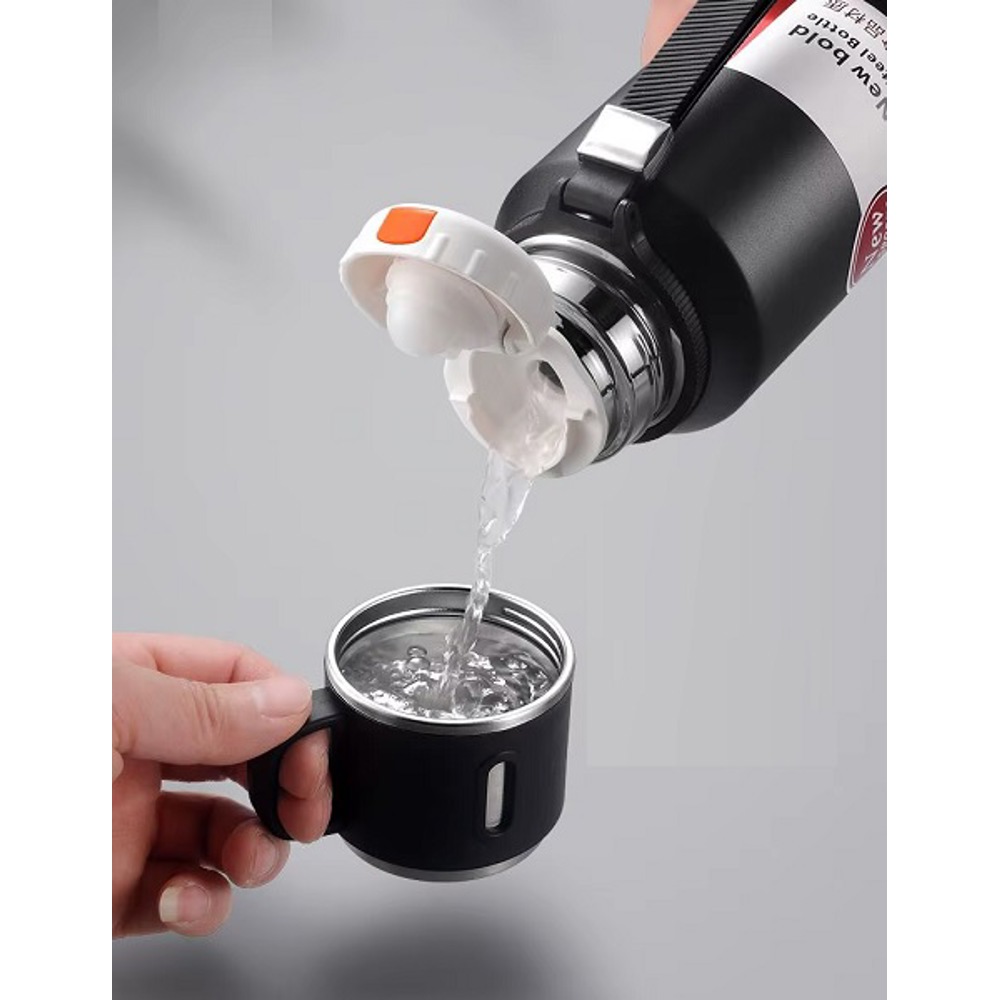 ΦΟΡΗΤΟ ΠΑΓΟΥΡΙ-ΘΕΡΜΟΣ ΜΕ ΚΟΥΠΑ - 600ML - 312598 - SILVER